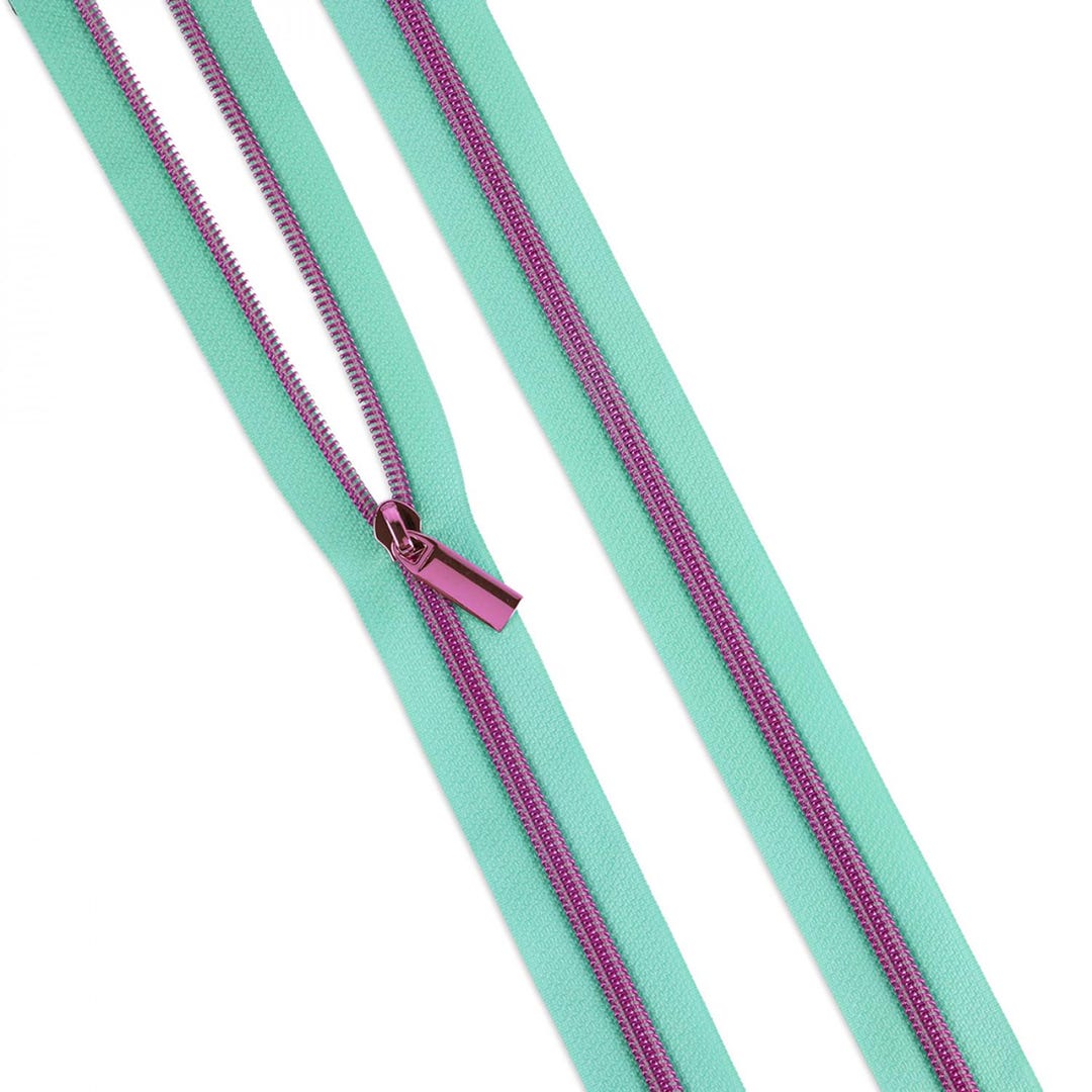 Tula Pink 3 Yard Zippers by the Yard Raindroptape Pink Coil #5 With 9 ...
