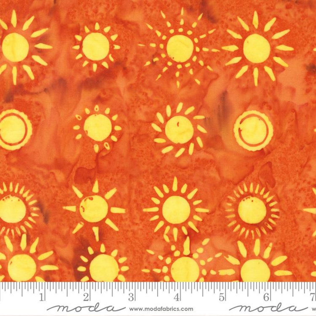 Beachy Batiks Sun Tangy by Moda Fabrics 4362 32 Sold in HALF Yard ...