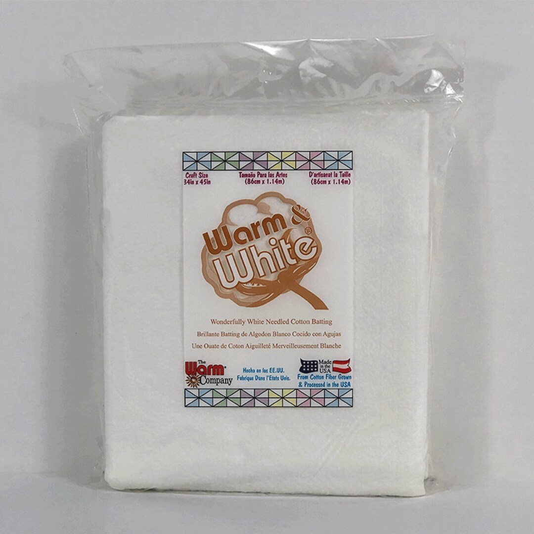 Warm & White Batting Craft Size 34" X 45" From the Warm Company - White ...