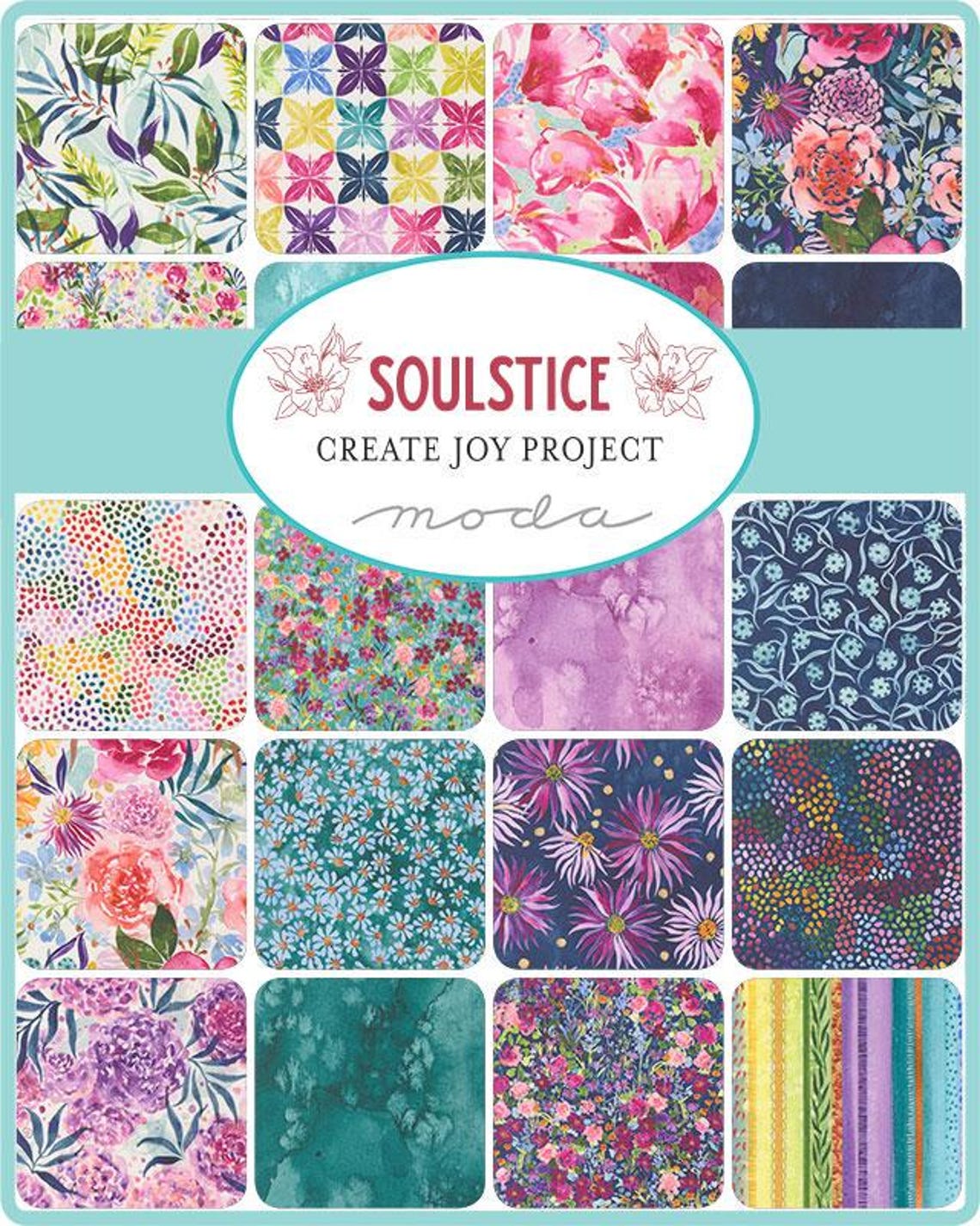 Soulstice Layer Cake 42 Pieces by Create Joy Project for Moda Fabrics ...