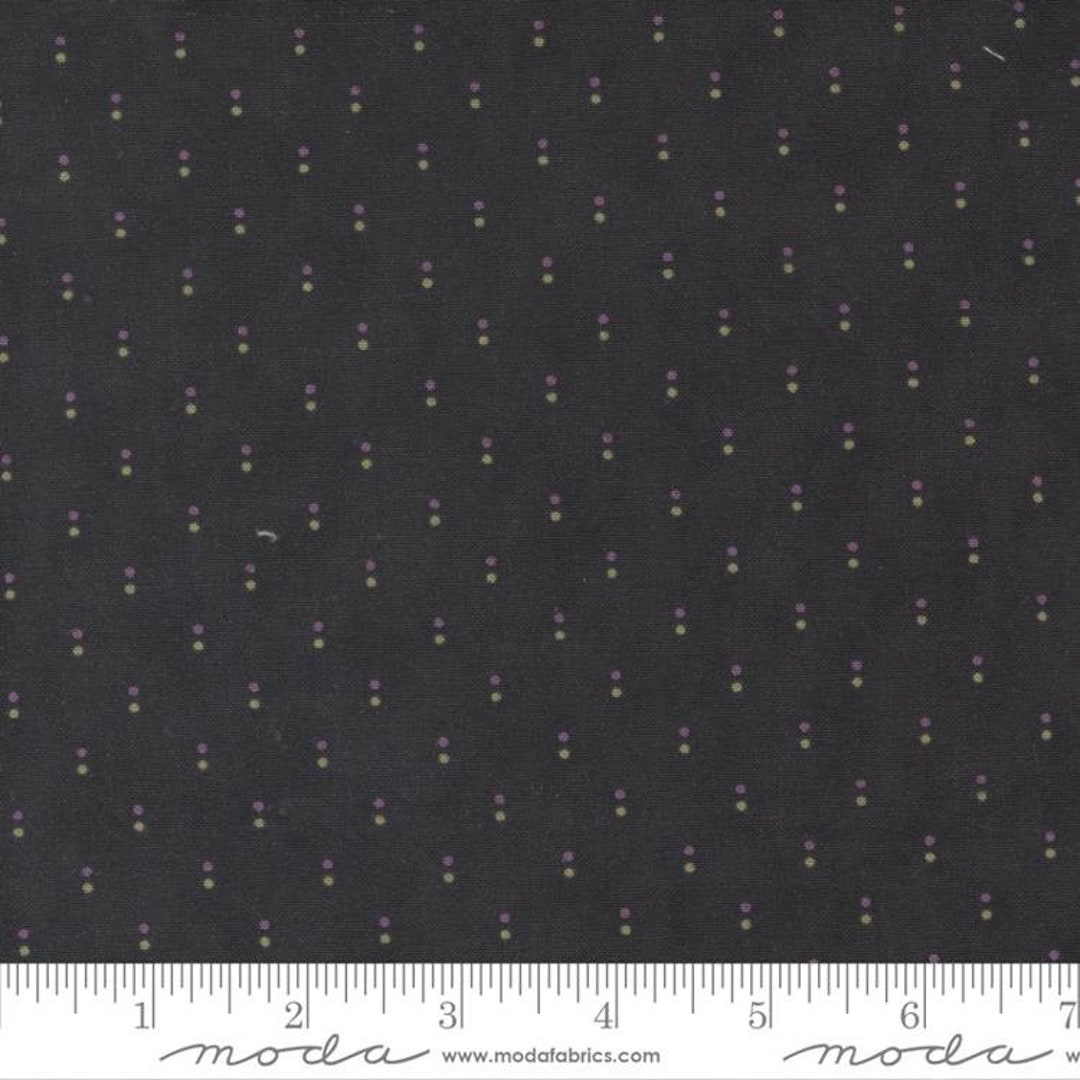 Iris & Ivy Double Dot Ebony by Jan Patek for Moda Fabrics 2257 15 This ...