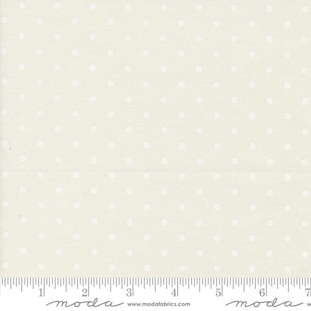 My Summer House Dottie Cream White by Bunny Hill Designs for Moda ...