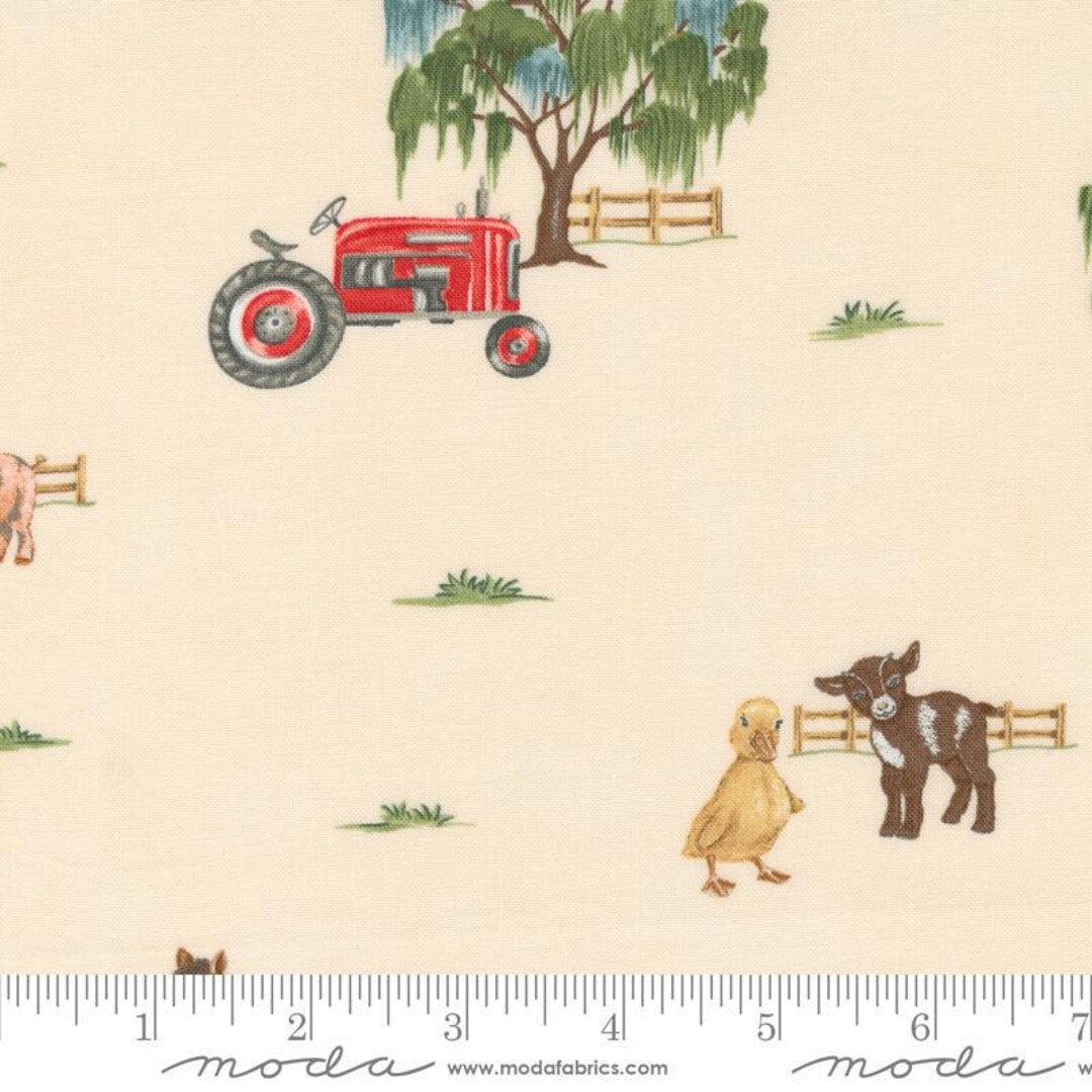 Willows Farm Farm All Over Blush by Deb Strain for Moda Fabrics 56100 ...