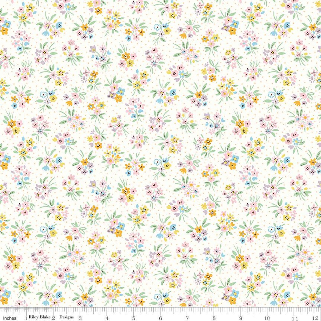 Heirloom Spring Beatrice Bouquet A by Liberty Fabrics Distributed by ...