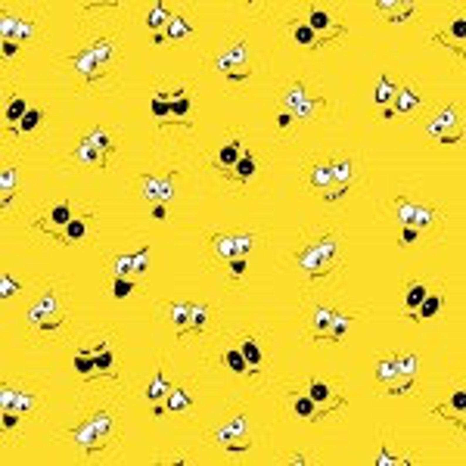 Yellow Faces From I Spy by Dana Brooks for Henry Glass & Co 1900 44 I ...