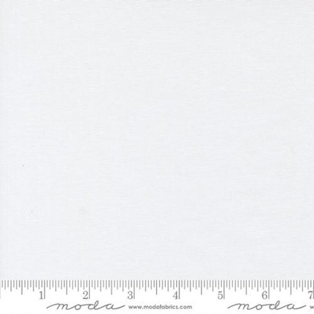 White White Bella Solid by Moda Fabrics Color 9900 500 Sold in HALF ...