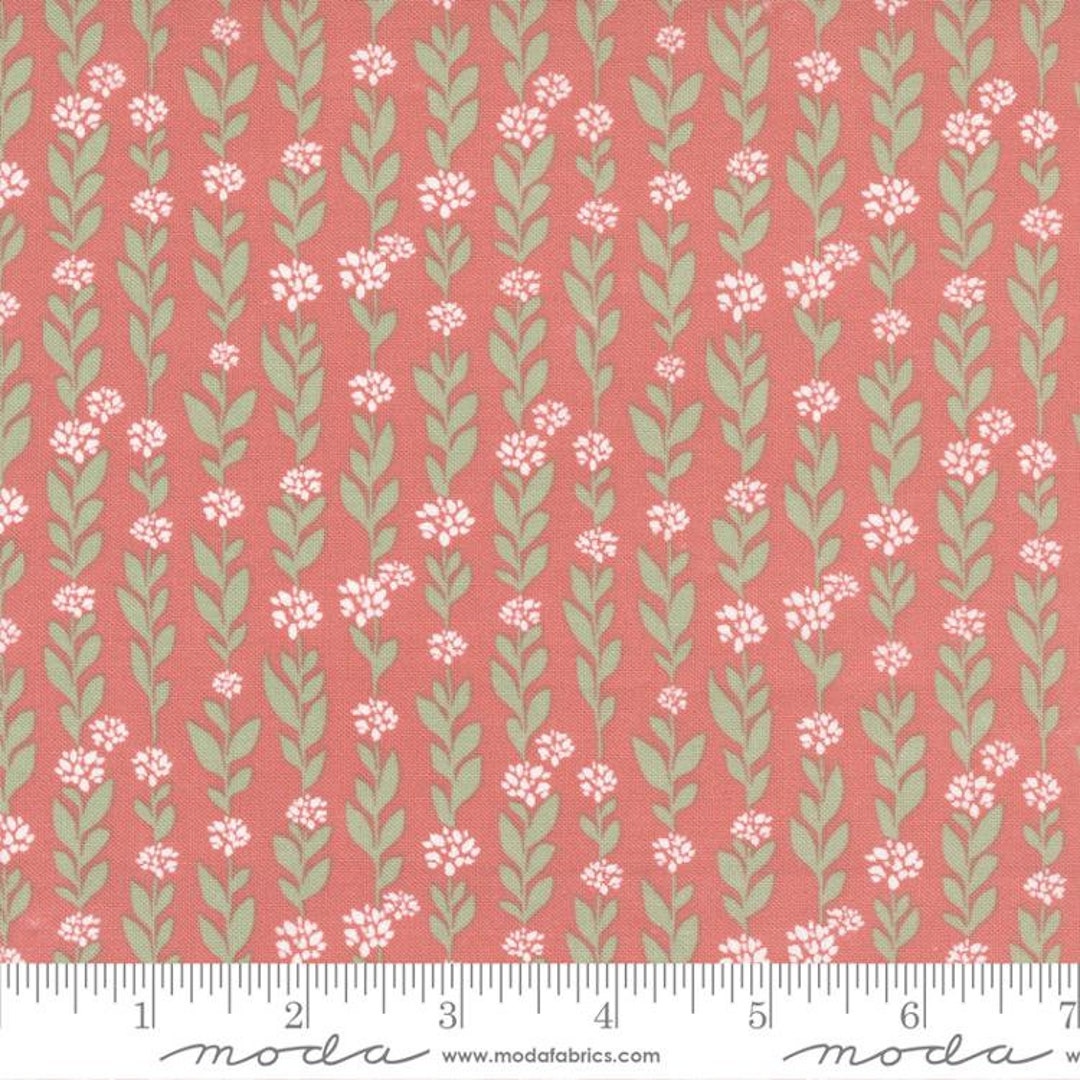 Country Rose Vine Tea Rose by Lella Boutique for Moda Fabrics 5171 13 ...