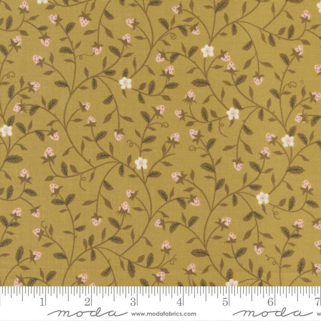 Evermore Strawberry Tangle Honey by Sweetfire Road for Moda Fabric ...