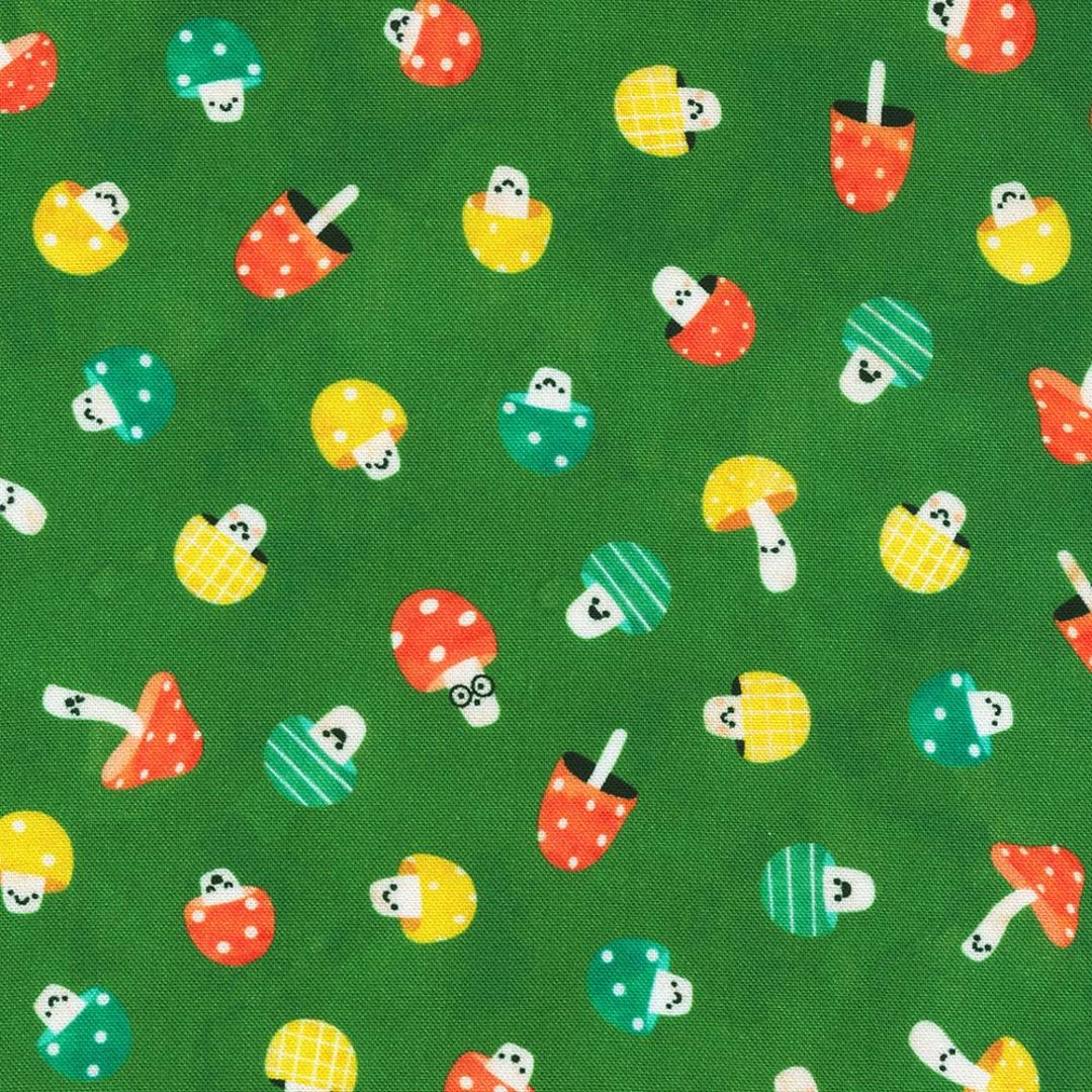 Campground Critters Mushrooms Fern by Ann Kelle for Robert Kaufman ...