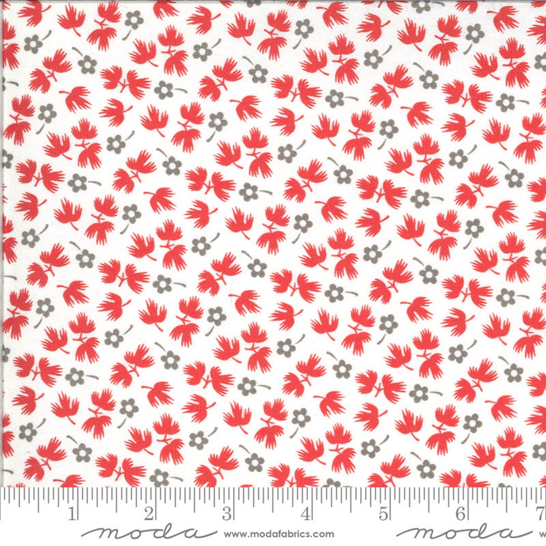 Figs Shirtings Barn Red by Fig Tree and Co. for Moda Fabrics 20393 13 ...