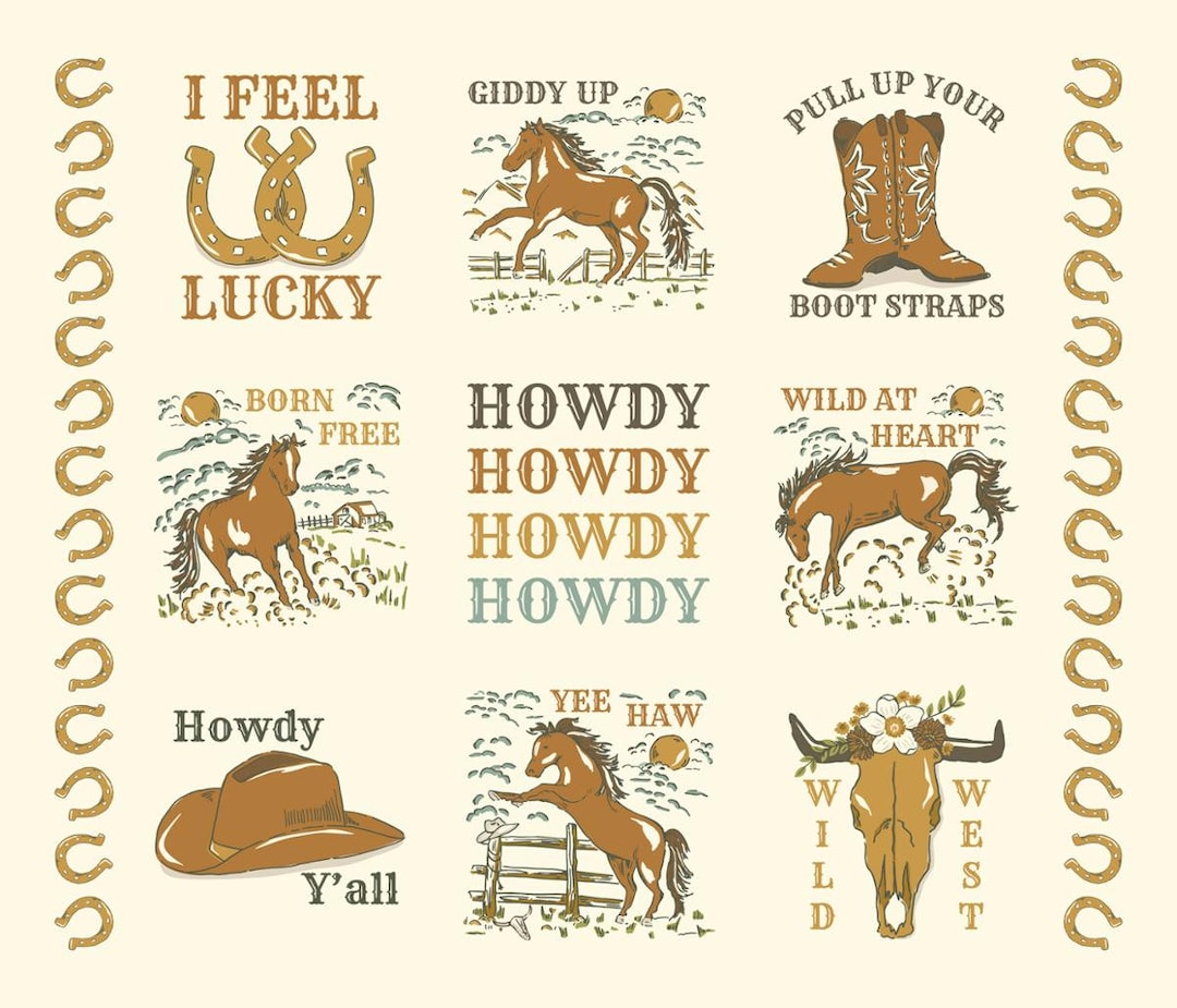 Ponderosa Western 1 Yard Panel by Stacy Iest Hsu for Moda Fabrics 20869 11 - Etsy