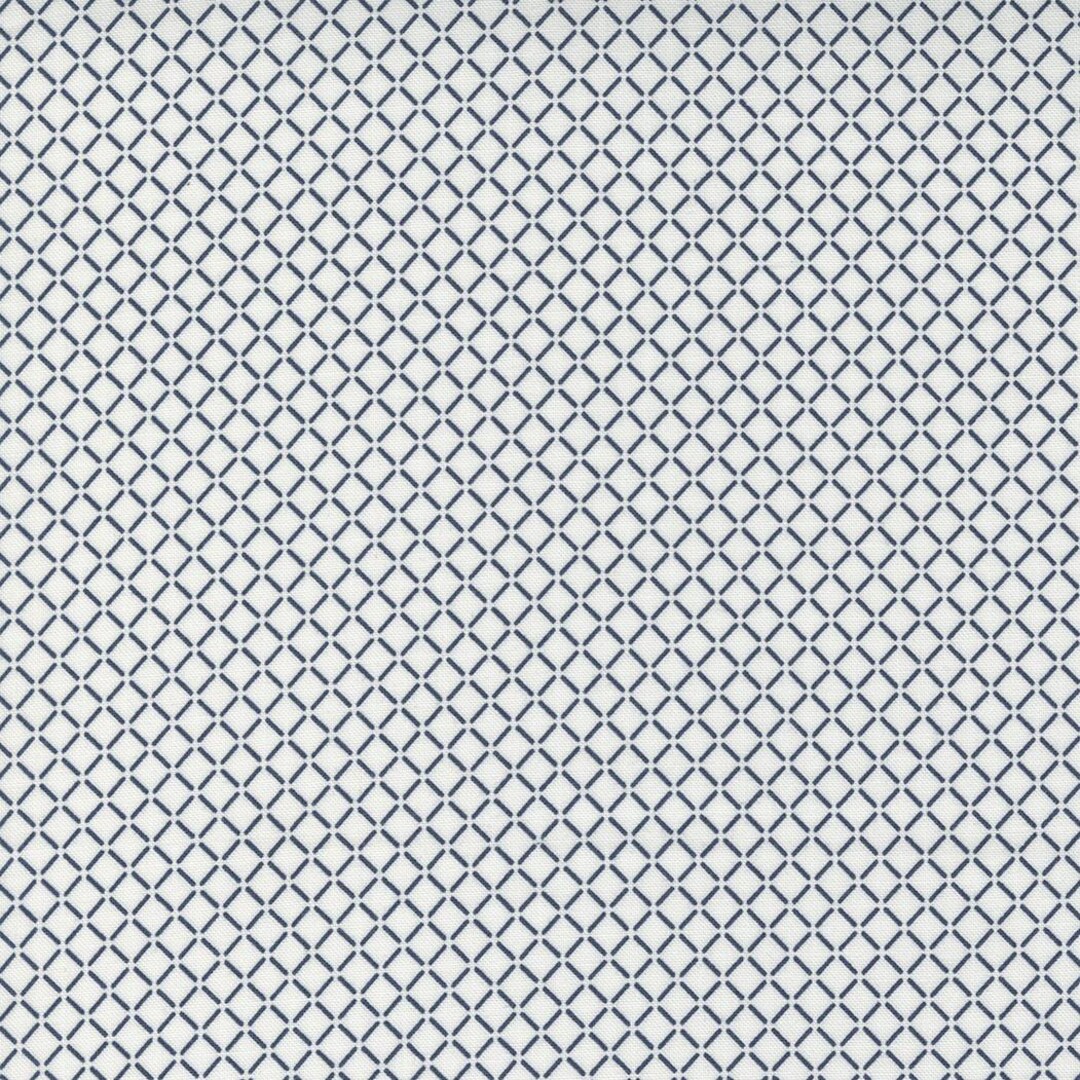 Nantucket Summer Sail Check Cream Navy by Camille Roskelley for Moda ...
