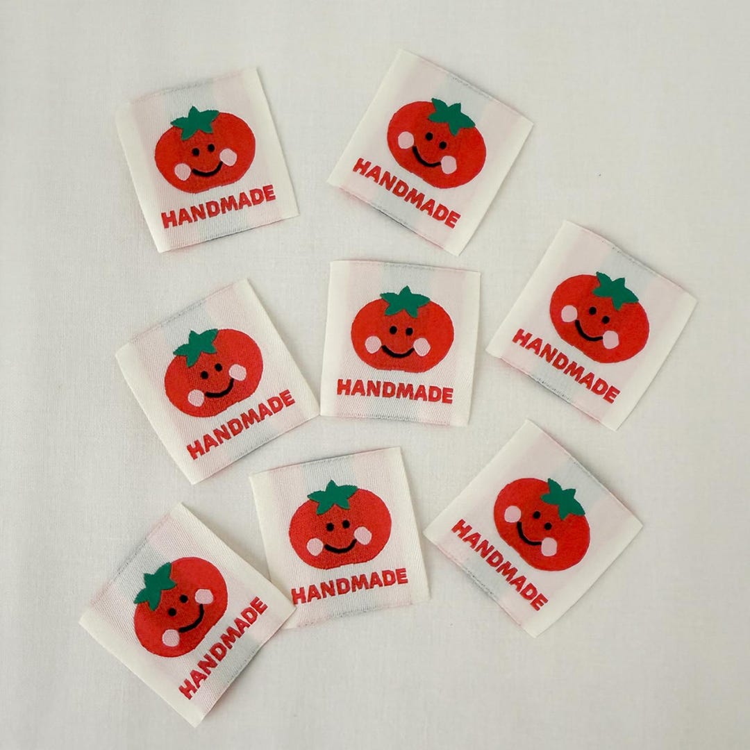 Handmade Tomato Woven Label by Minki Kim for Sewing Illustrations SI ...
