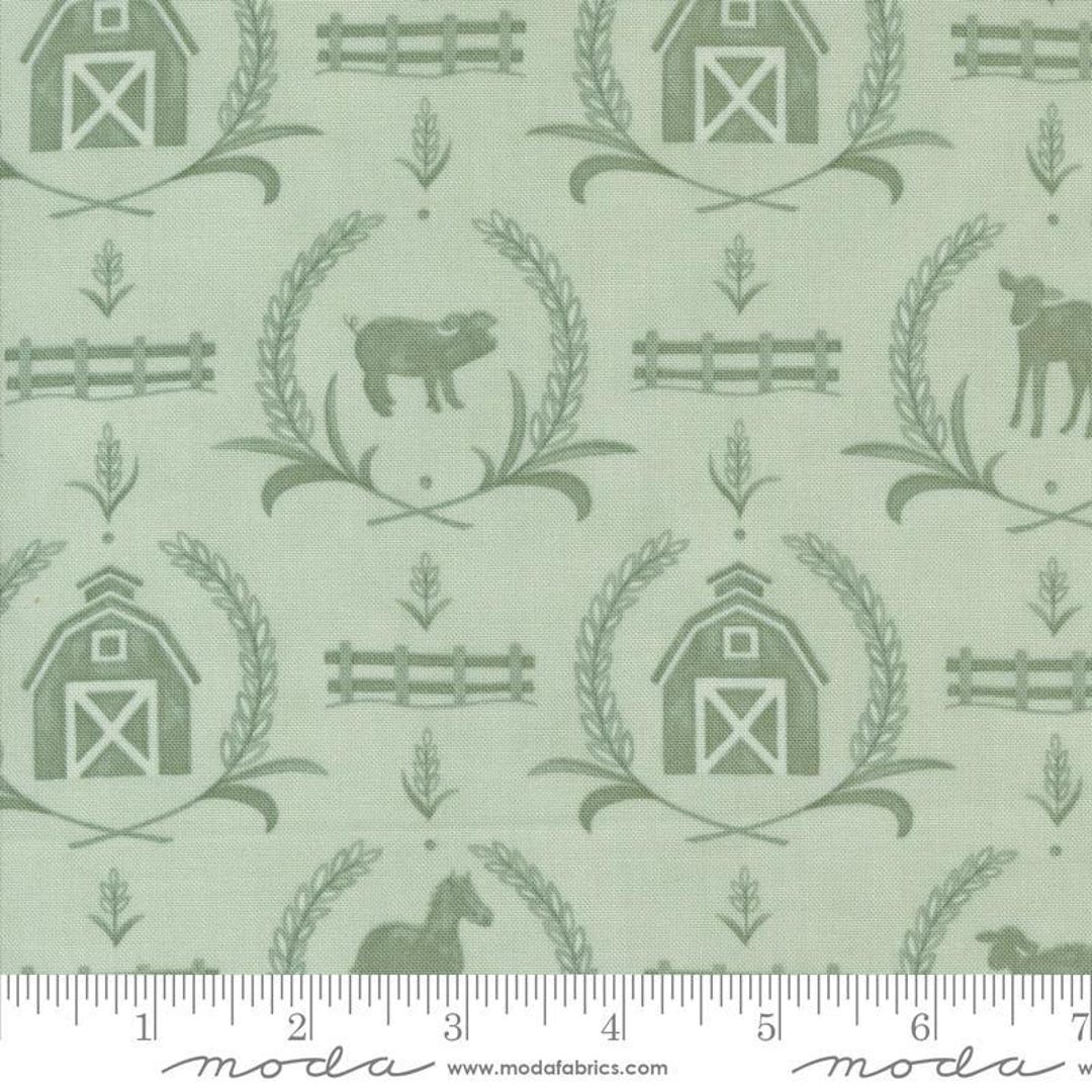 Willows Farm Farm Yard Damask Willow by Deb Strain for Moda Fabrics ...