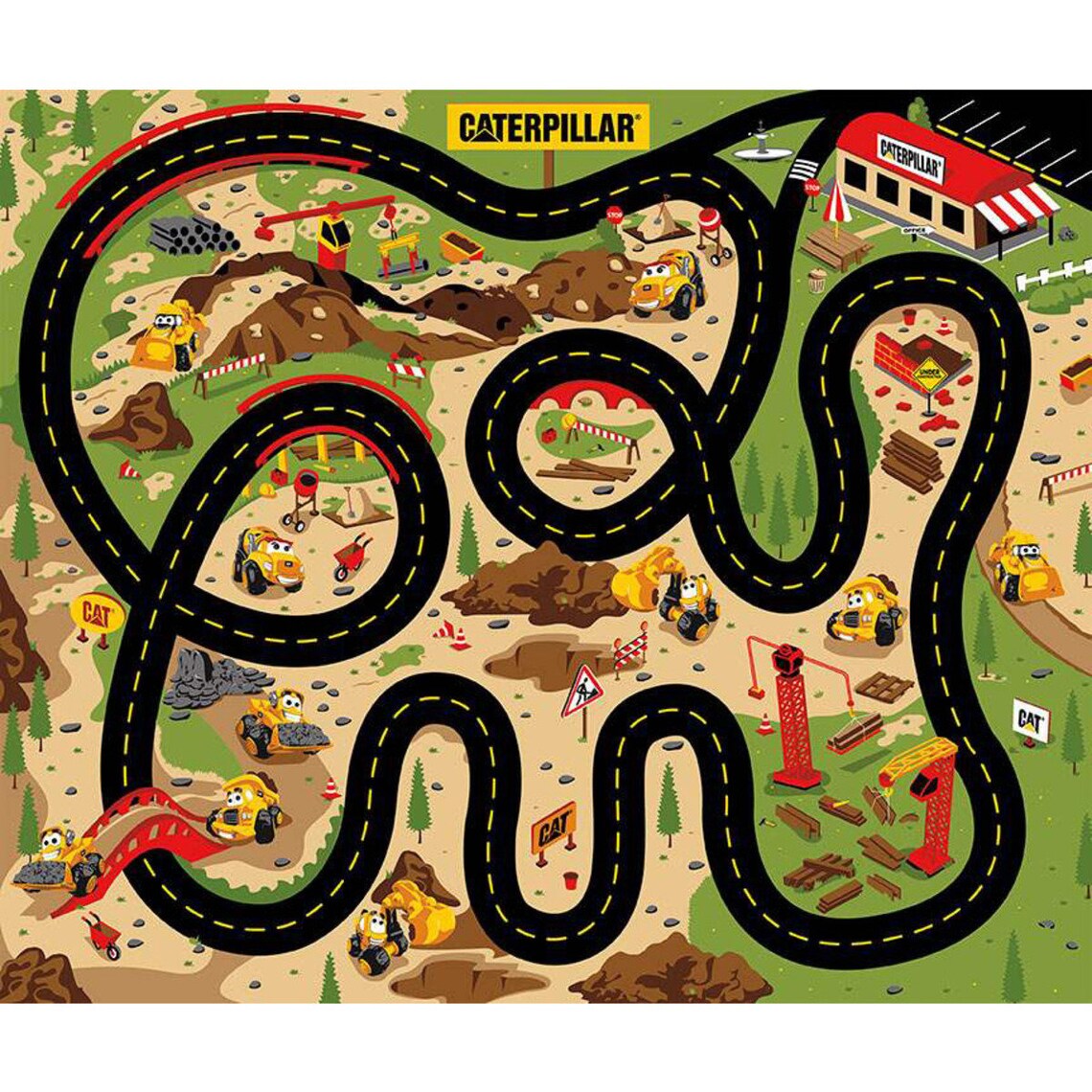 Cat Building' Crew CANVAS PANEL Multi by Riley Blake - Etsy