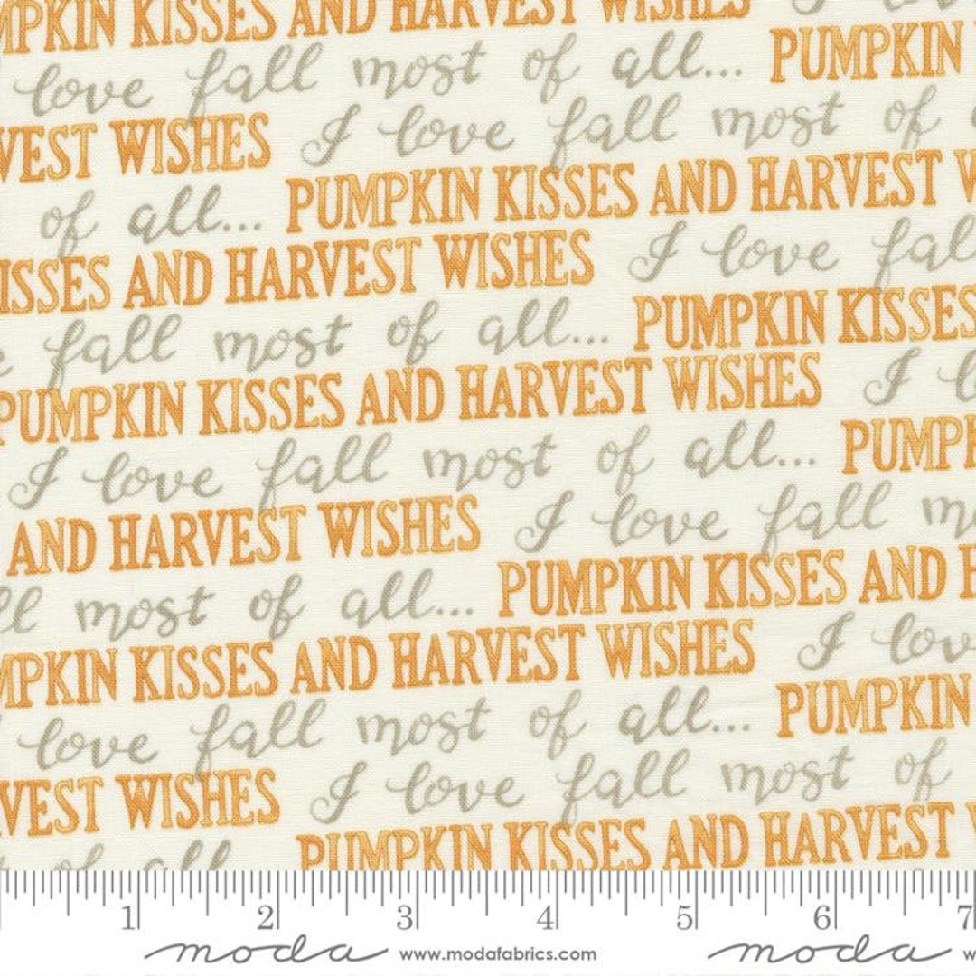 Harvest Wishes Fall Words Whitewashed by Deb Strain for Moda Fabrics ...