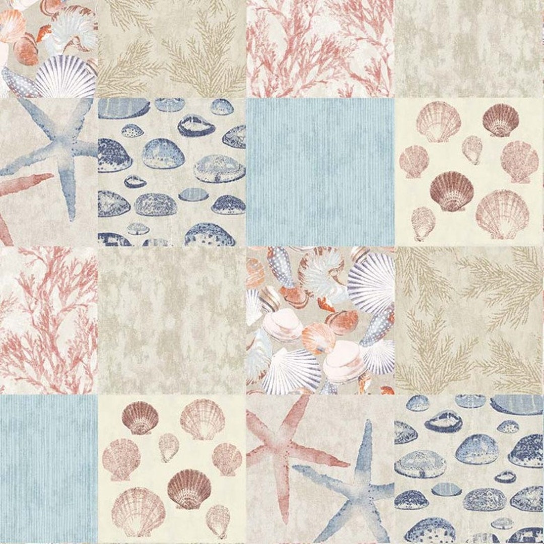Coastal Living Seaside Patchwork Multi by Michael Miller CX11434-MULT ...