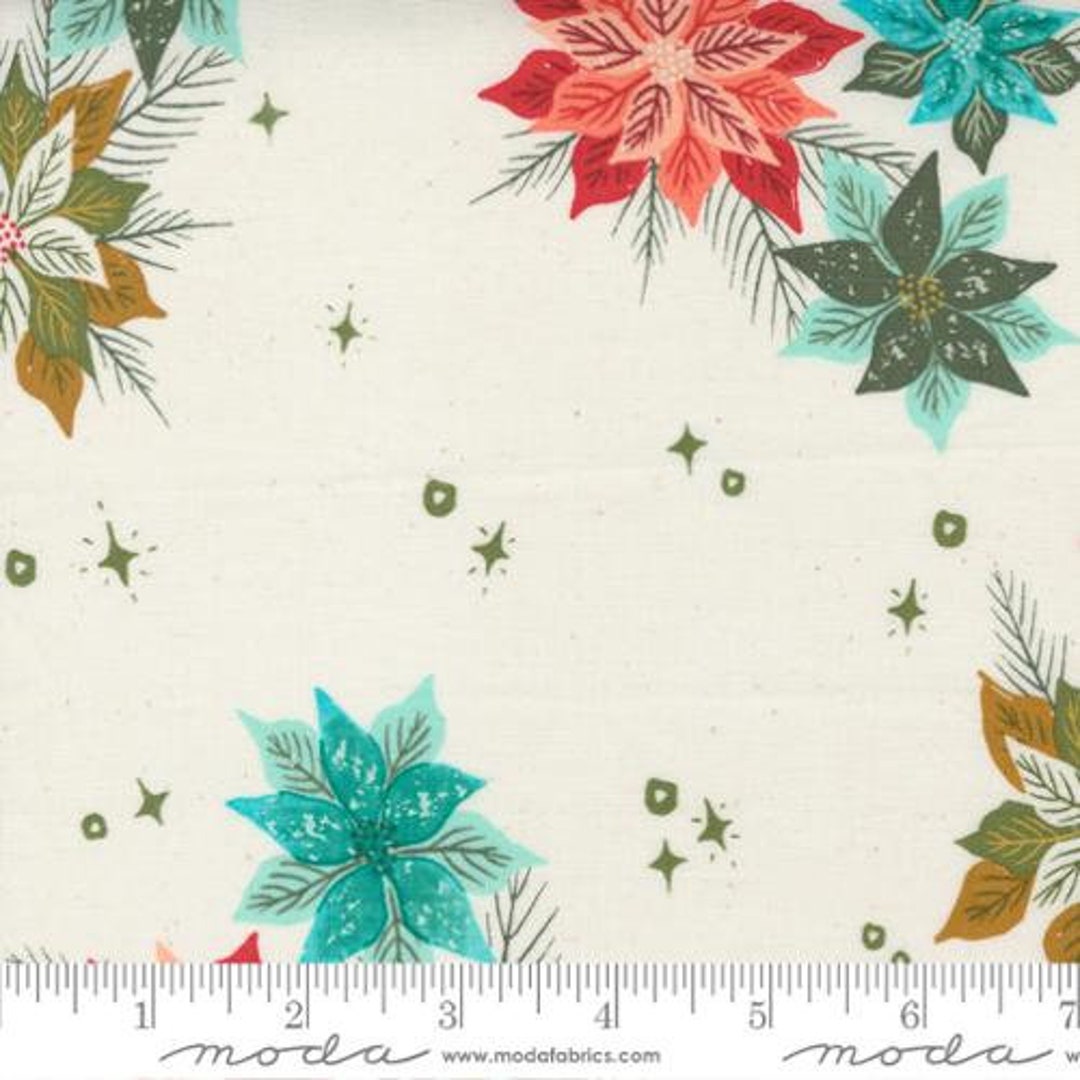Cheer and Merriment Natural by Fancy That Design House for Moda Fabrics ...
