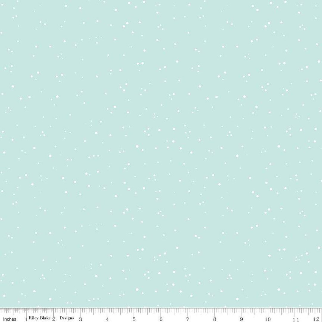 White as Snow A Light Snow Blue by J. Wecker Frisch for Riley Blake ...