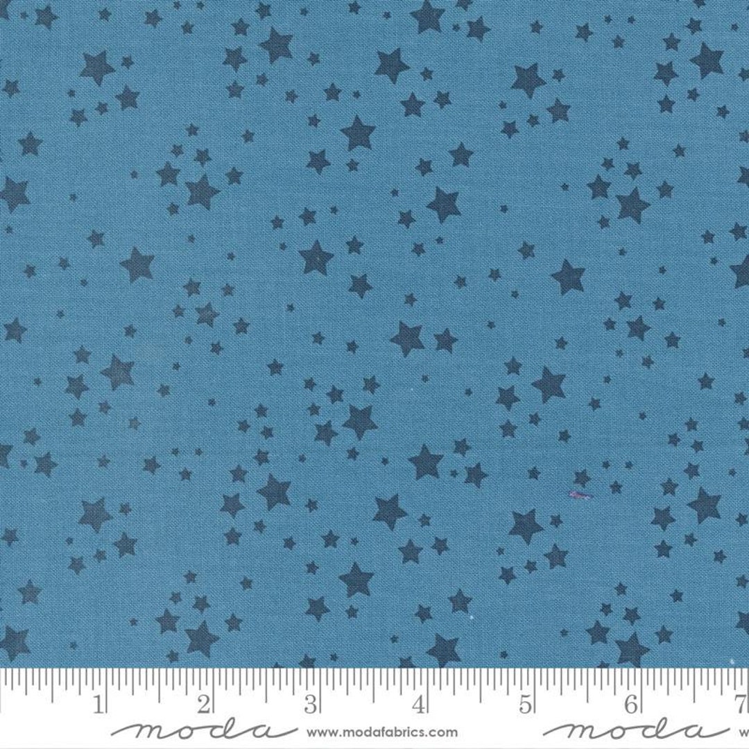 All Star Star Player Blue by Stacy Iest Hsu for Moda Fabrics 20856 18 ...