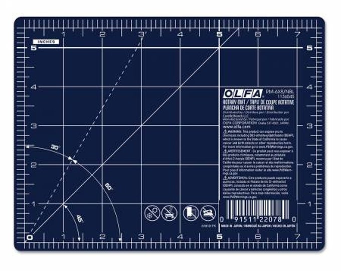 Navy Olfa Cutting Mat 6 X 8 RM-6X8-NBL - Etsy