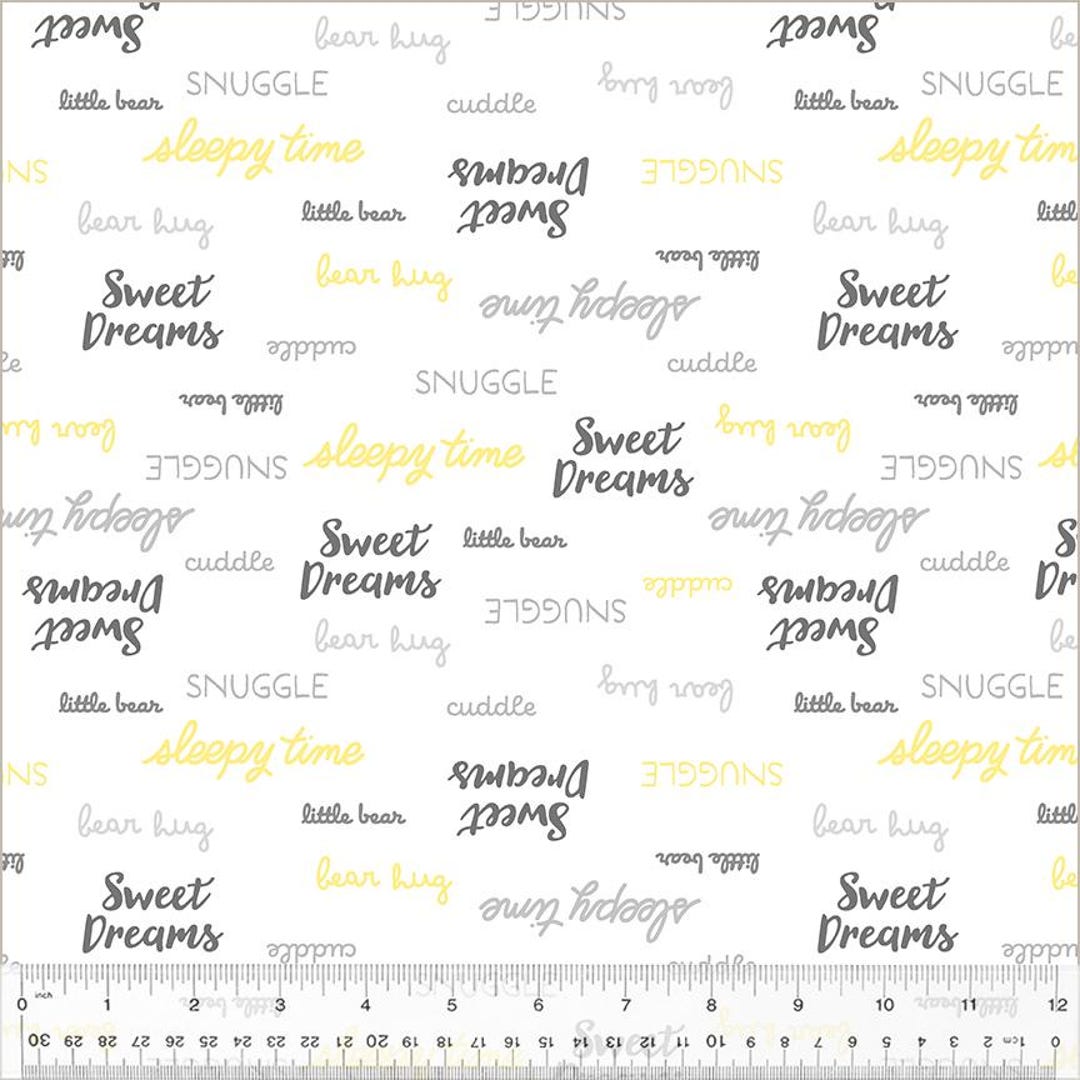 Sweet Dreams Bedtime White by Whistler Studios for Windham Fabrics ...