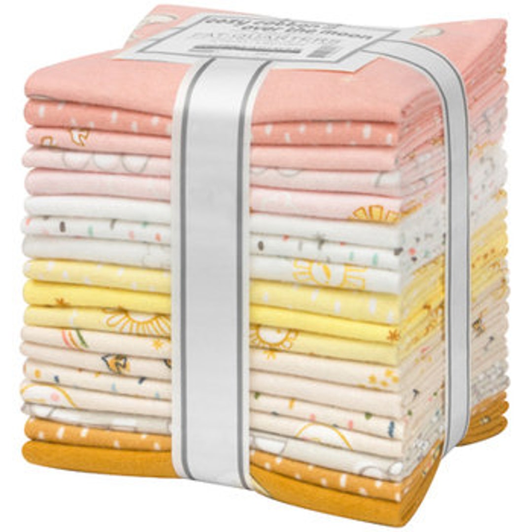 Flannel Cozy Cotton Over the Moon Pastel Fat Quarter Bundle for Robert ...