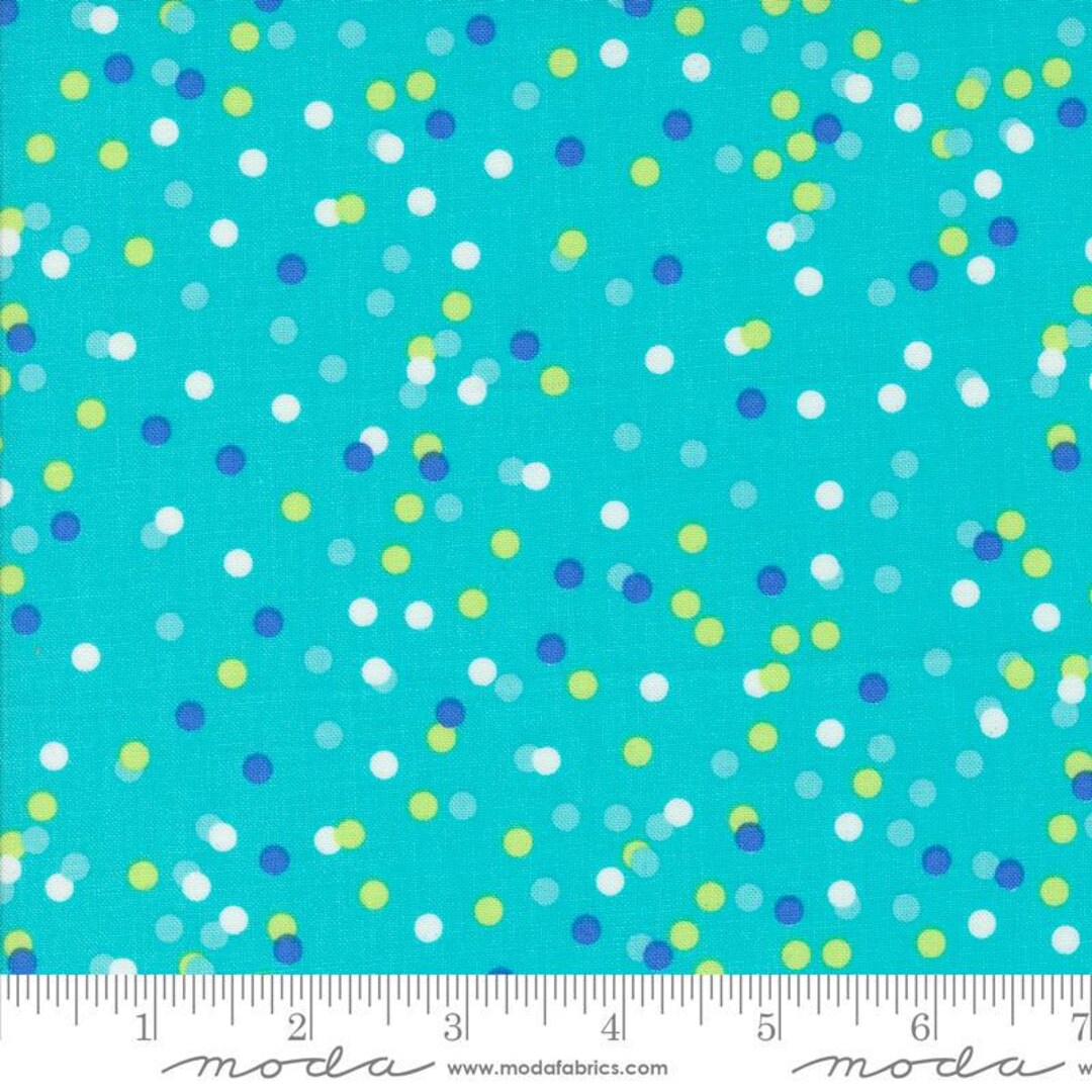 Fiesta Dots Lagoon by Me & My Sister Designs for Moda Fabrics 22472 24 ...