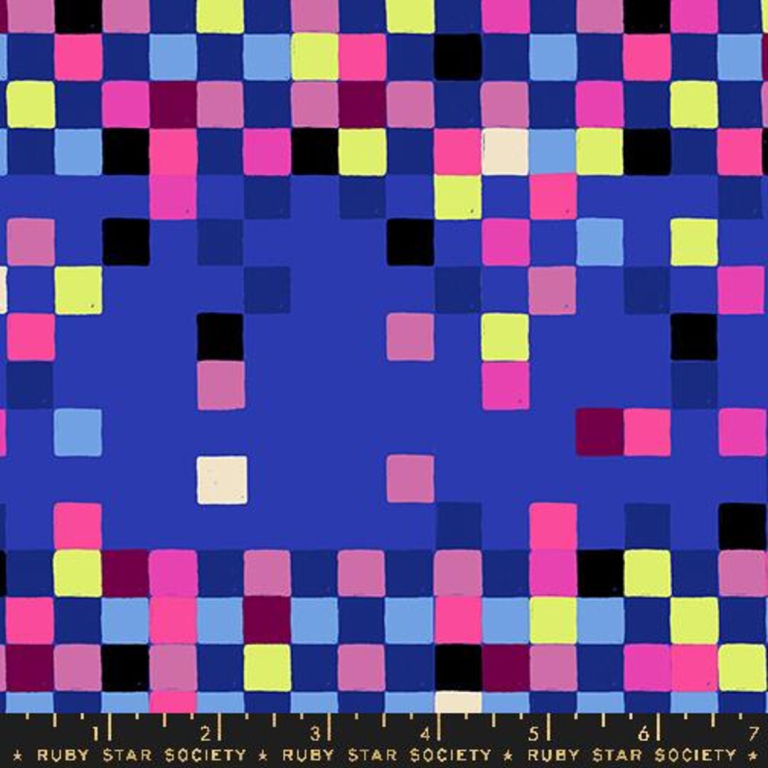 Glow Garden Pixels Blacklight by Sarah Watts for Ruby Star Society ...