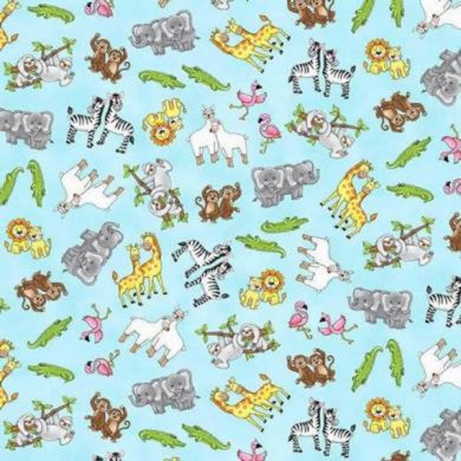 Zoo Animals Noah's Ark Green Sloths Two by Two by Pam Bocko of Studio E ...