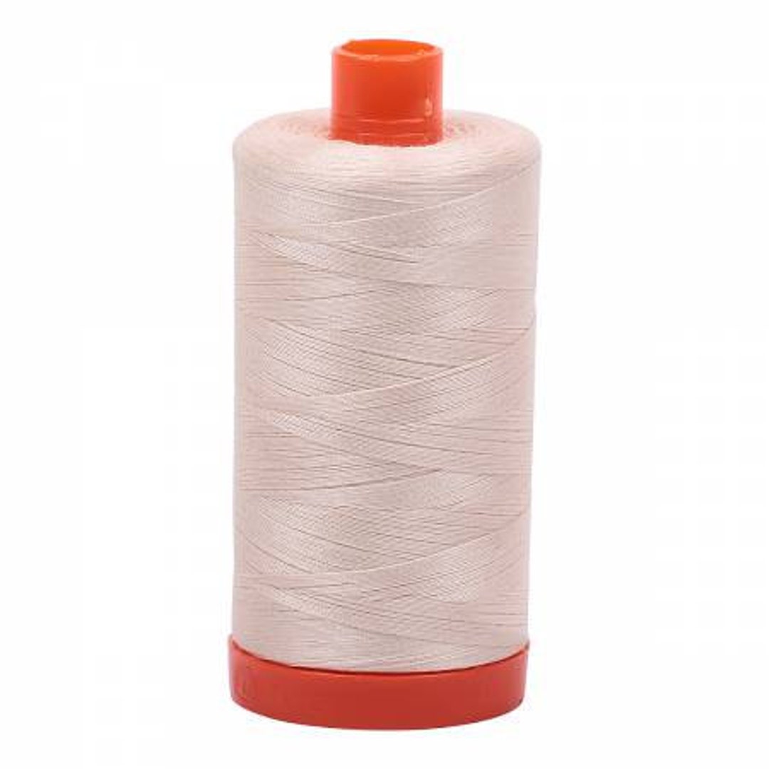 Light Sand Aurifil Mako Cotton Thread Color 2000, 50 Wt, 1300m, 1 Spool ...