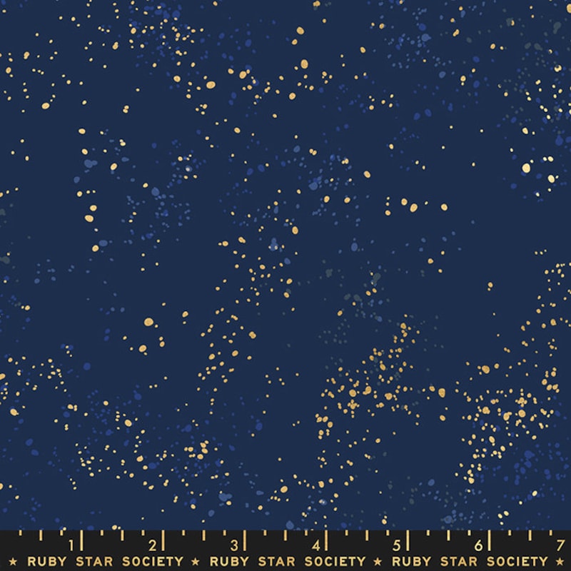 Navy Ruby Star Fabric - Etsy
