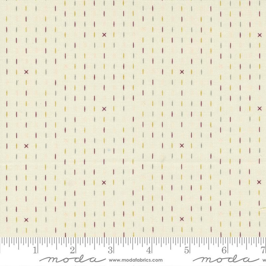 Evermore Hand Stitched Stripes Lace by Sweetfire Road for Moda Fabric ...