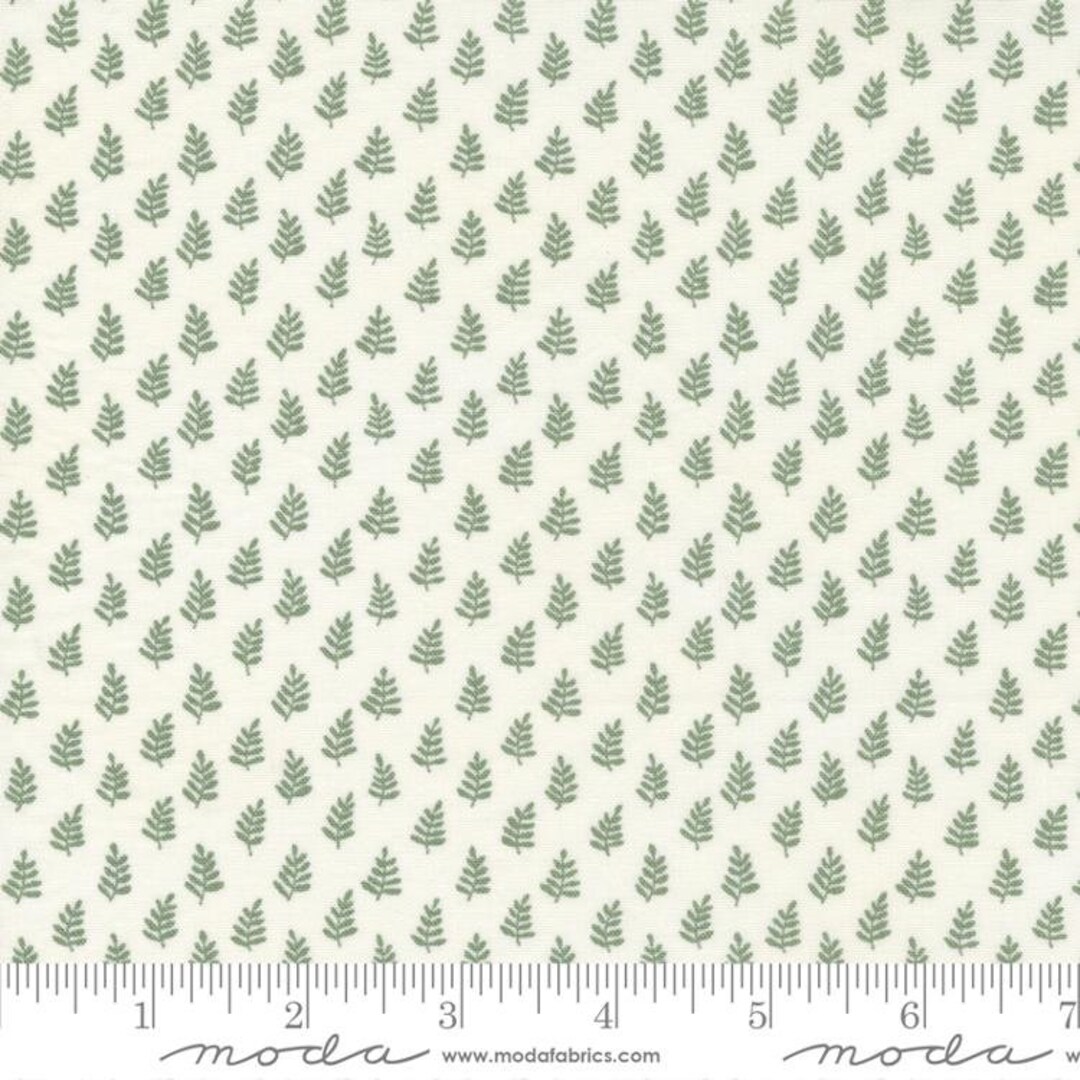 Happiness Blooms Ferns in Row Moss by Deb Strain for Moda Fabrics 56059 ...