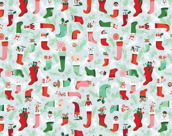 Twas Not Even a Mouse White Sparkle by Jill Howarth for Riley Blake ...