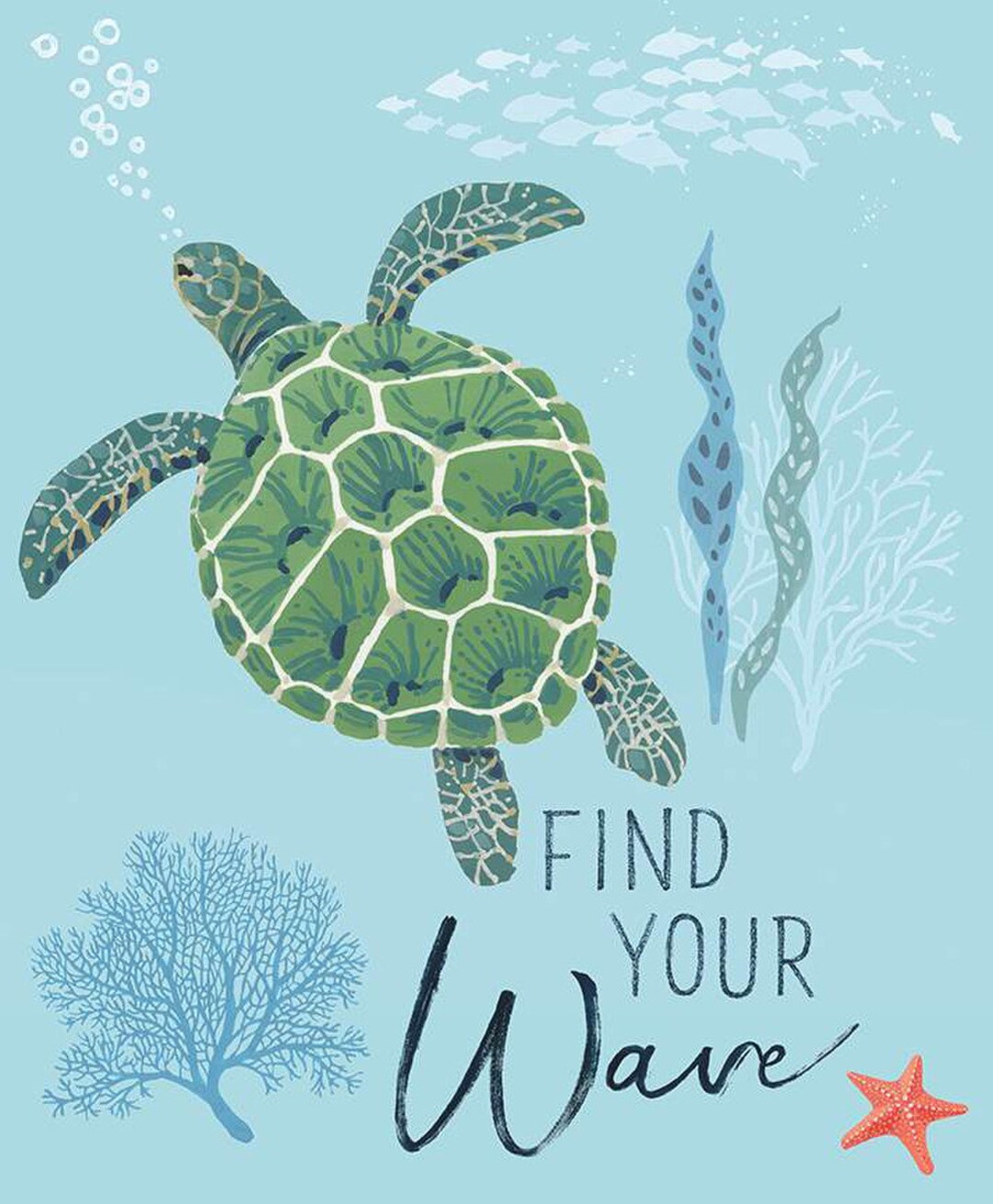 Free as the Ocean Find Your Wave Panel 36" X 43" by Lisa Audit for ...