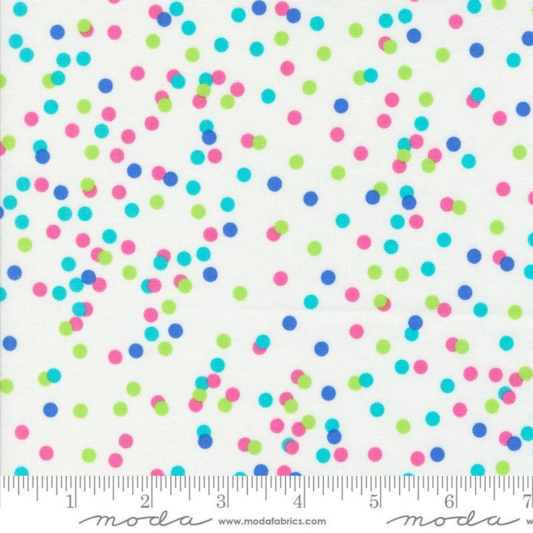 Fiesta Dots Sugar Multi by Me & My Sister Designs for Moda Fabrics ...