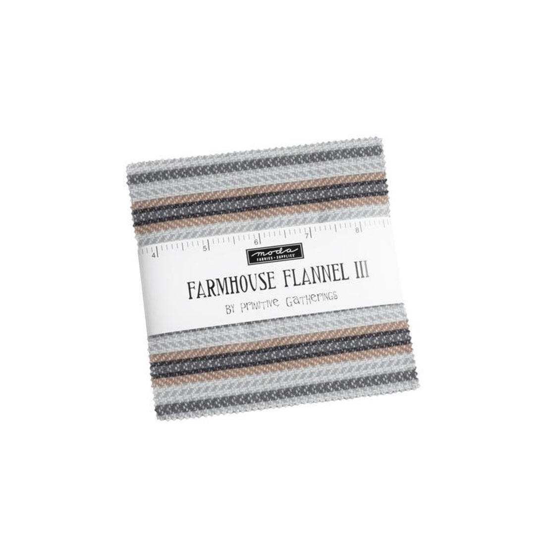 Farmhouse Flannels III Charm Pack 42 Pieces by Primitive Gatherings for ...