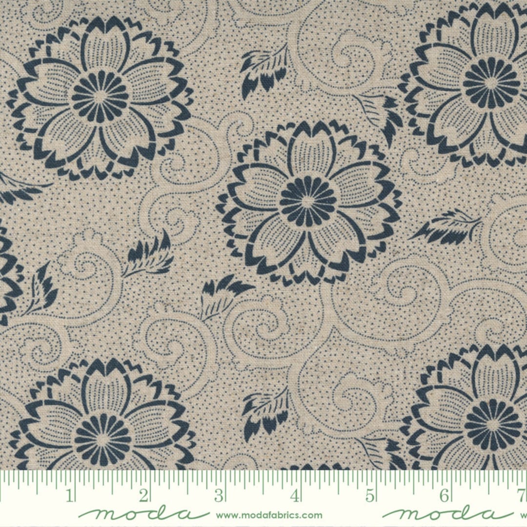 Yukata Medarion Mochi Linen Ama by Debbie Maddy for Moda Fabrics 48071 ...