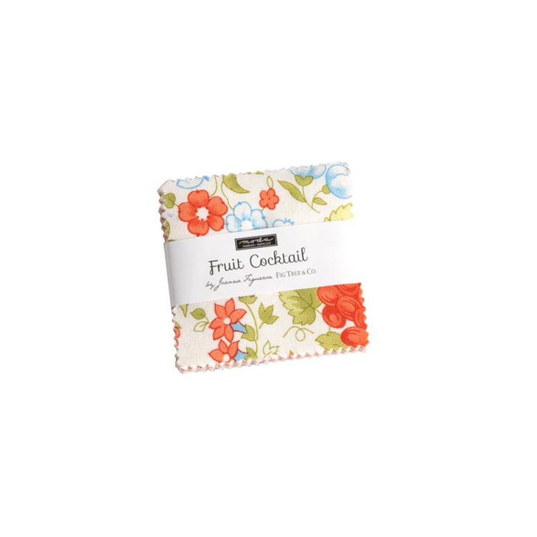 Fruit Cocktail Mini Charm Pack 42 Pieces by Fig Tree and Co. for Moda ...
