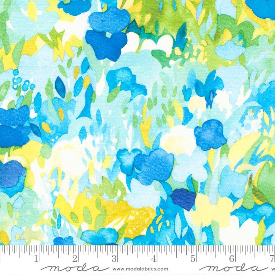 Whimsy Wonderland Wild Flower Party Breeze by Momo for Moda Fabrics 33653 13 Sold in HALF Yard ...