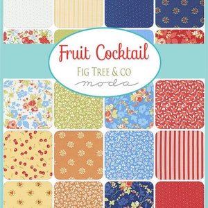 Fruit Cocktail Mini Charm Pack 42 Pieces by Fig Tree and Co. for Moda ...