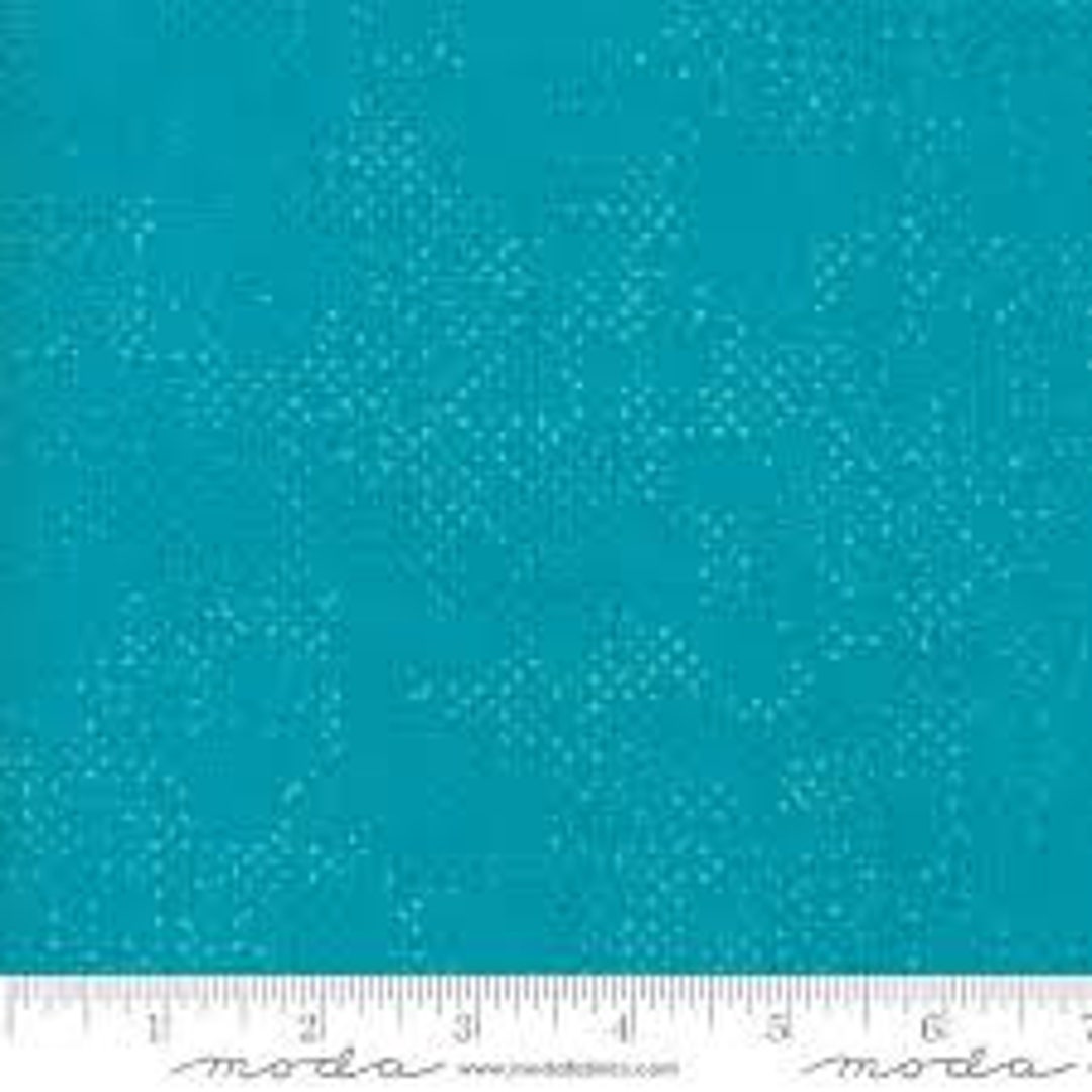 Turquoise Spotted by Zen Chic for Moda Fabrics 1660 44 Sold in HALF ...