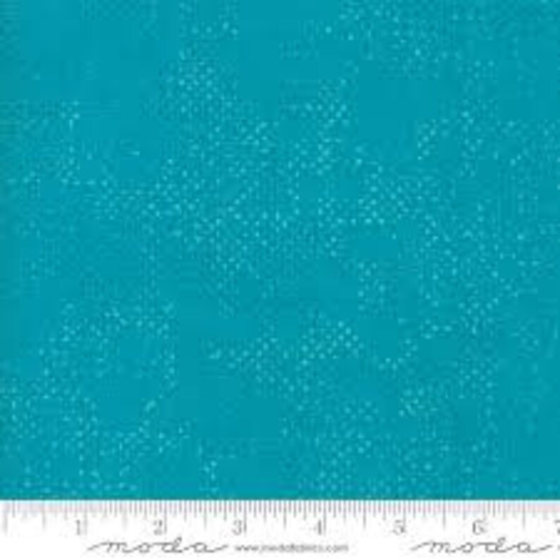 Turquoise Spotted by Zen Chic for Moda fabrics. Aqua. 1660 | Etsy