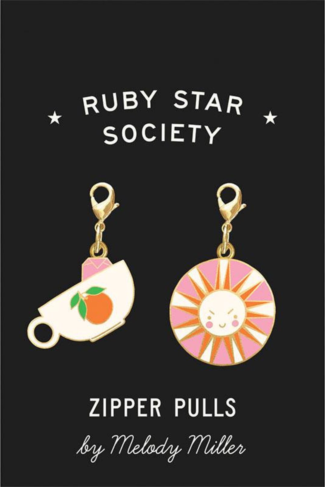 Ruby Star Zipper Pulls by Melody Miller Teacup RS7051 - Etsy