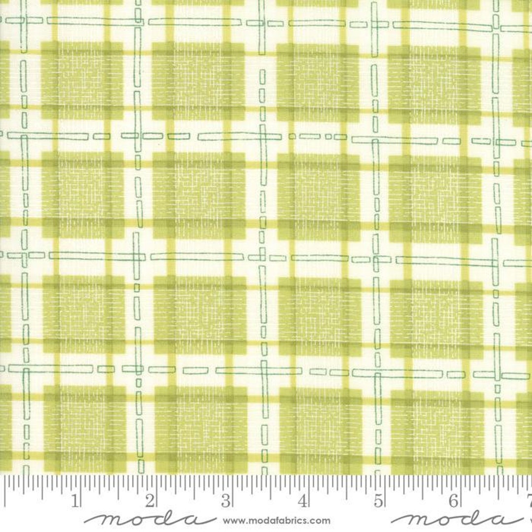 Abby Rose Plaid With Ease Greenery by Robin Pickens for Moda Fabrics ...