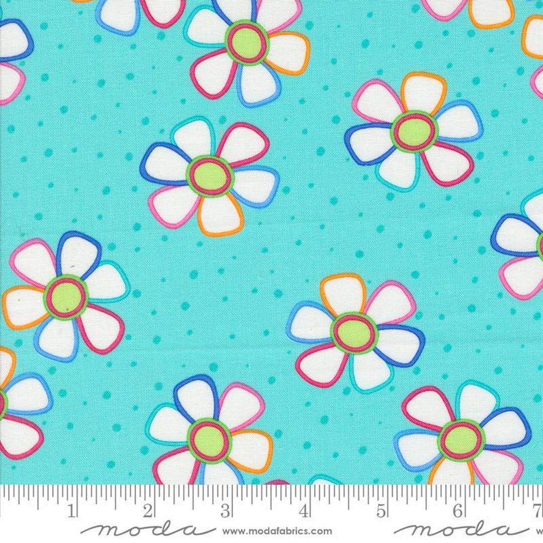 Fiesta Pinata Aqua by Me & My Sister Designs for Moda Fabrics 22471 23 ...