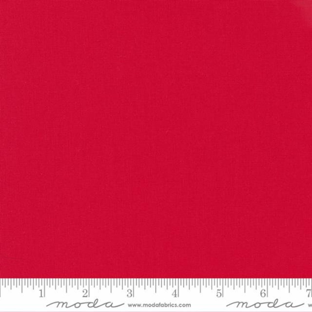 Betty's Red Moda Bella Cotton Solid 9900 123 Sold in HALF Yard ...