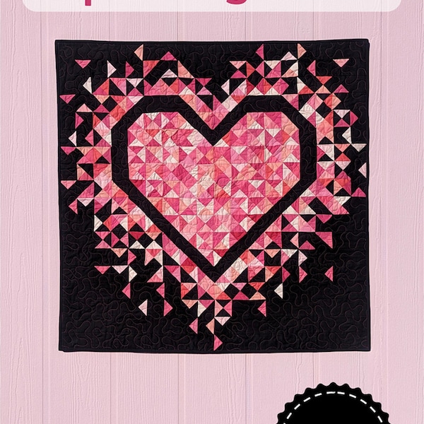 Exploding Heart Quilt Pattern - Etsy