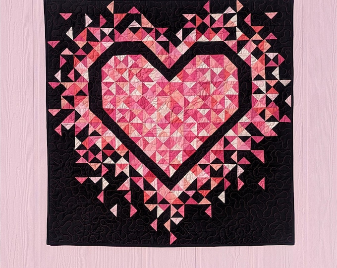 Mini Exploding Heart Pattern by Laura Piland for Slice of Pi Quilts ...